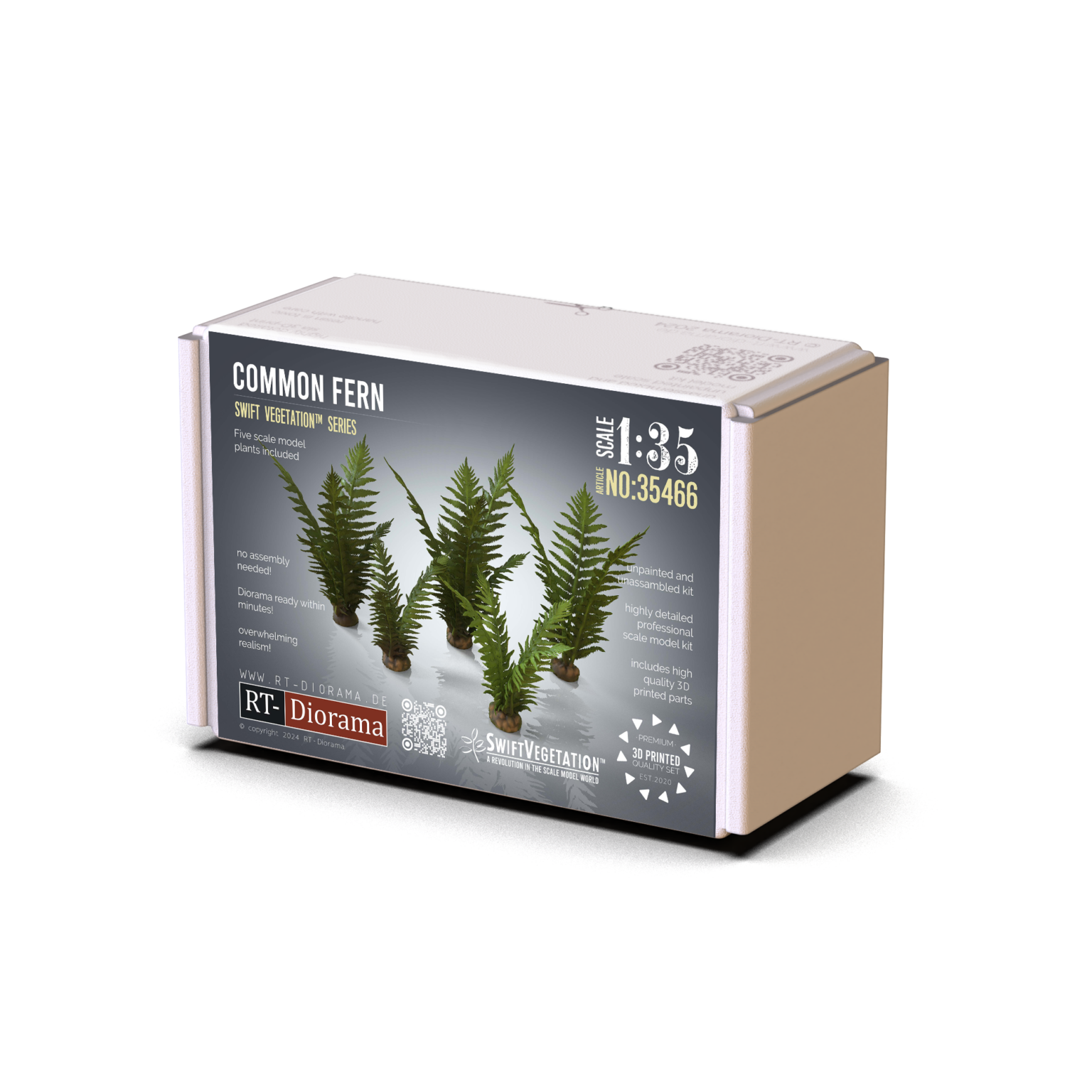 Common Fern Set – RT-Diorama
