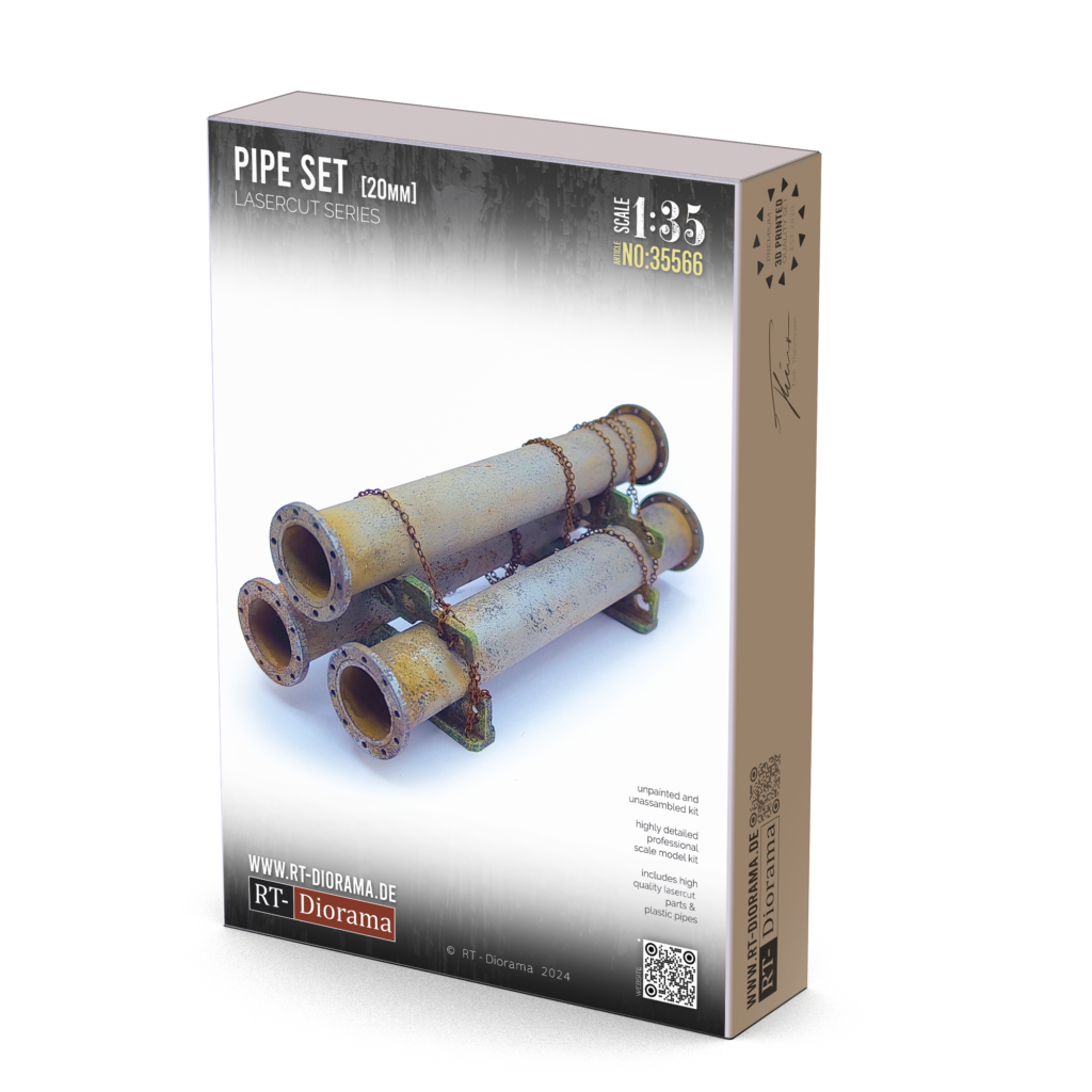 Pipe Set 20mm (3 pipes) - RT-Diorama