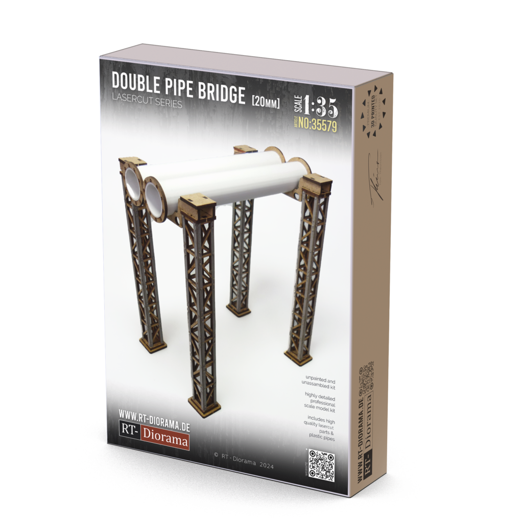 Double Pipe Bridge 20mm - RT-Diorama
