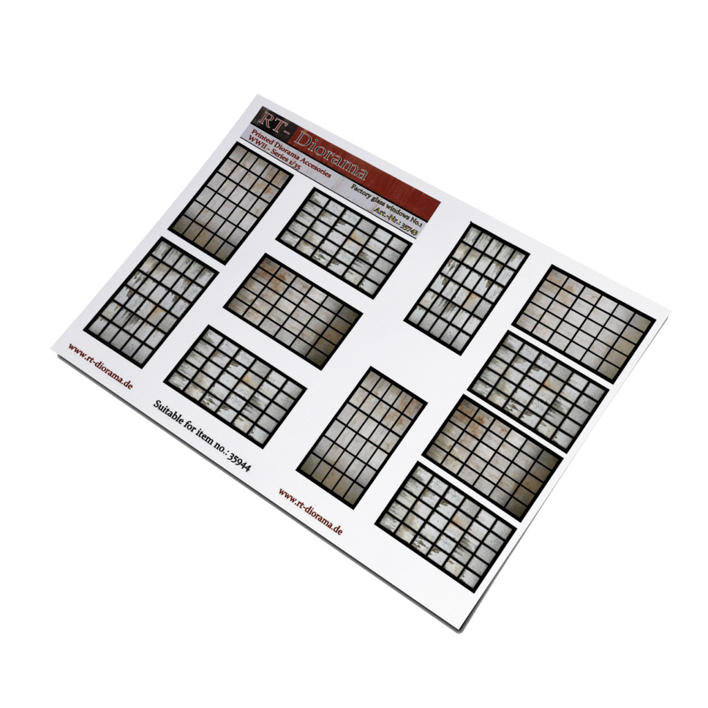 Factory glass windows Nr.1 - RT-Diorama
