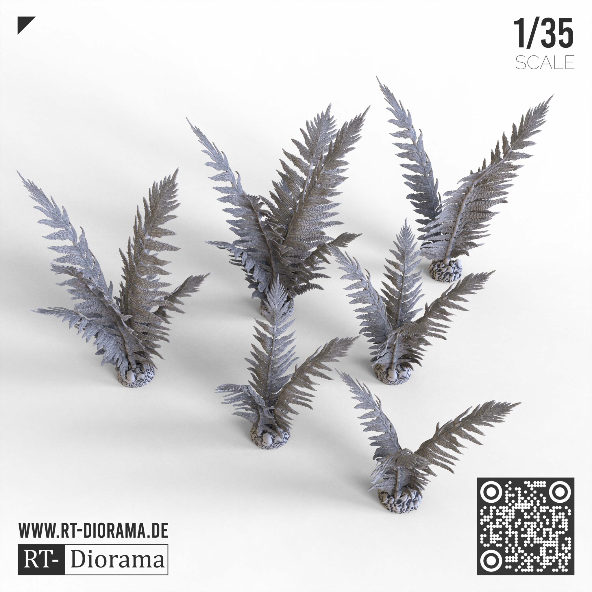 Common Fern Set - RT-Diorama