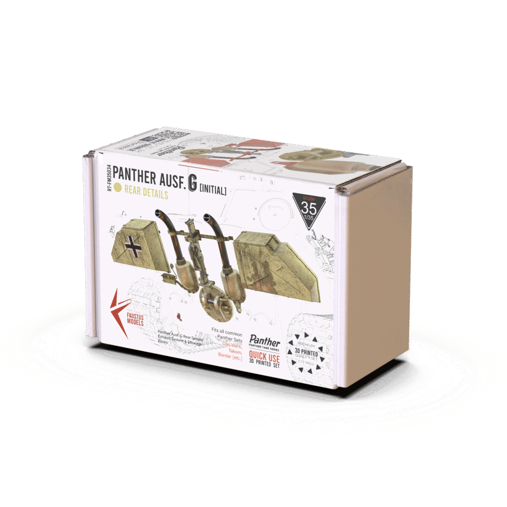 Panther G Rear Details – Initial Version – RT-Diorama